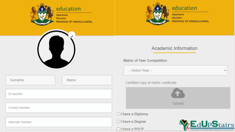 KZN ONLINE REGISTRATION PORTAL - Edupstairs