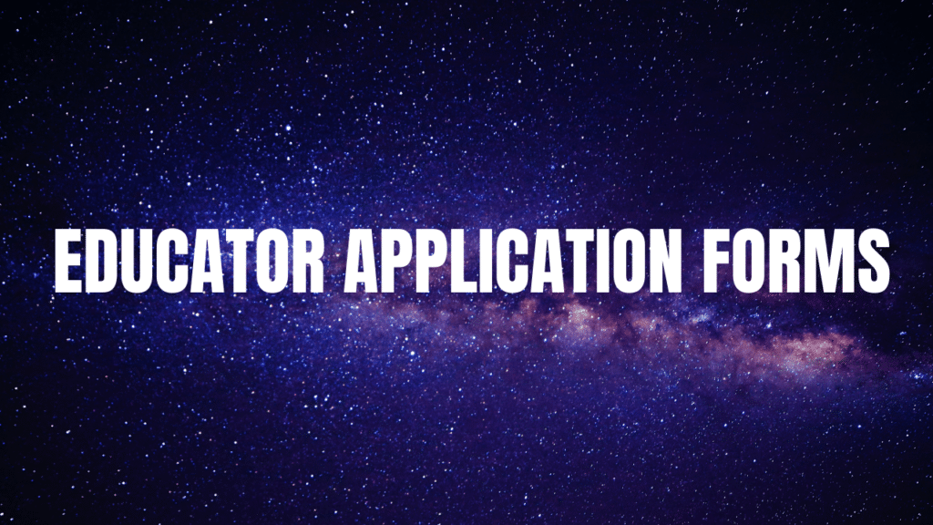 Educator Application Forms - Edupstairs
