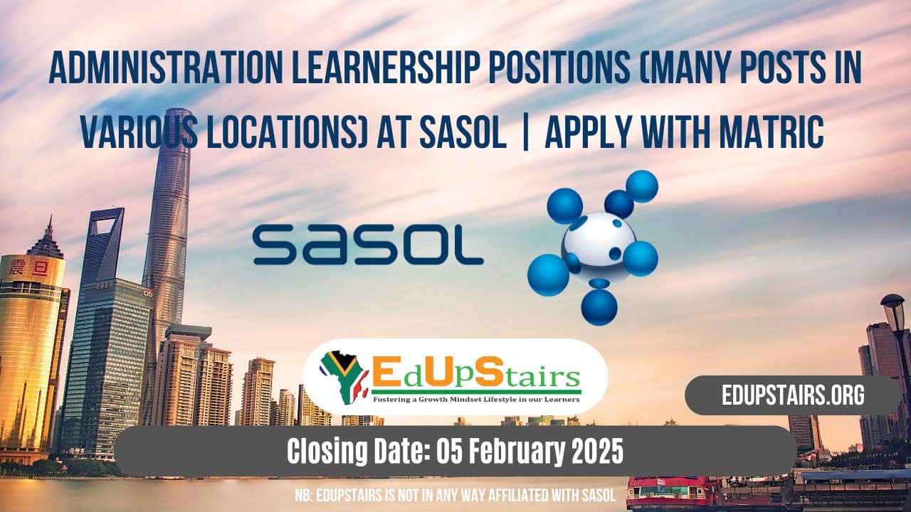 Administration Learnership Positions (Many Posts in Various Locations ...