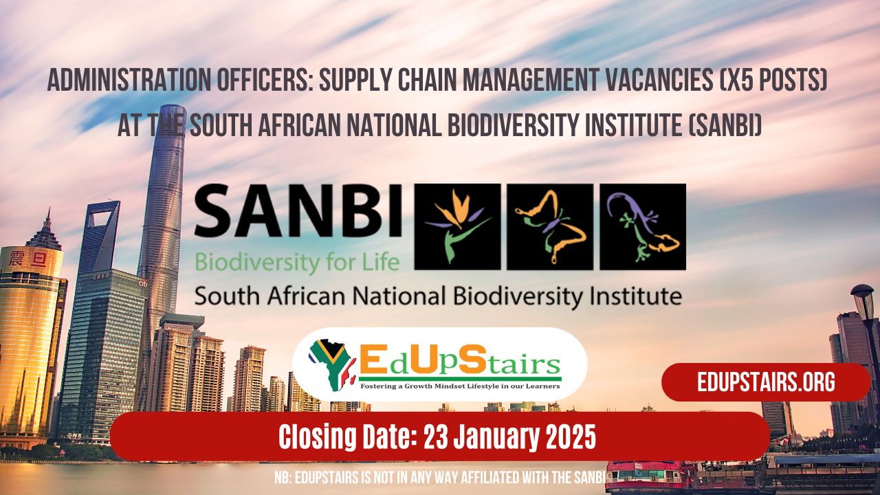 Administration Officers: Supply Chain Management Vacancies (X5 Posts ...