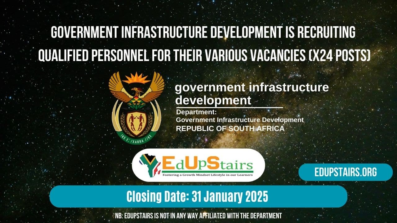 Government Infrastructure Development is Recruiting Qualified Personnel ...