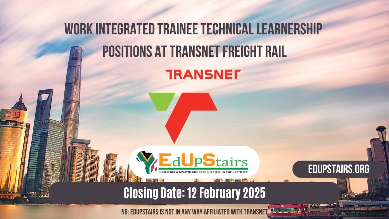 Work Integrated Trainee Technical Learnership Positions at Transnet ...
