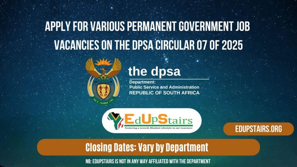 Apply for the Latest Various Permanent Government Job Vacancies on the ...