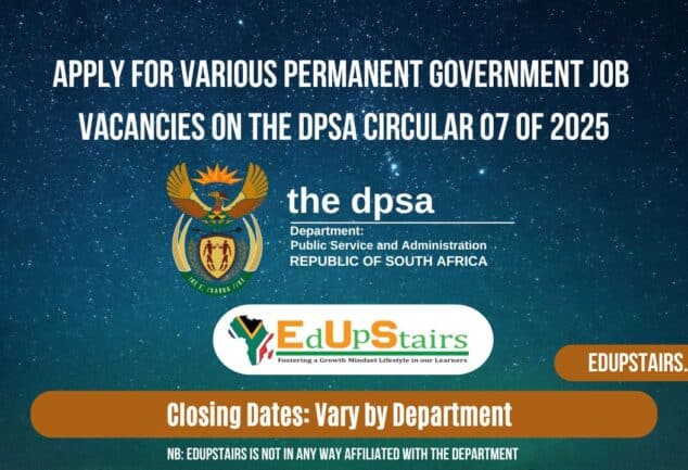 DEPARTMENT OF HIGHER EDUCATION AND TRAINING (DHET) VARIOUS VACANCIES ...