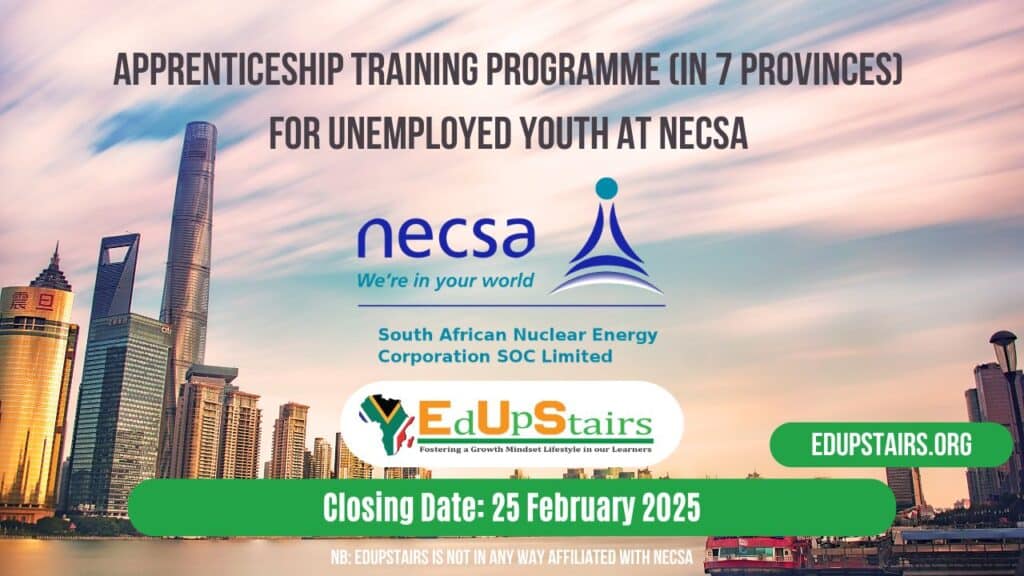 Apprenticeship Training Programme (in 7 Provinces) for Unemployed Youth ...