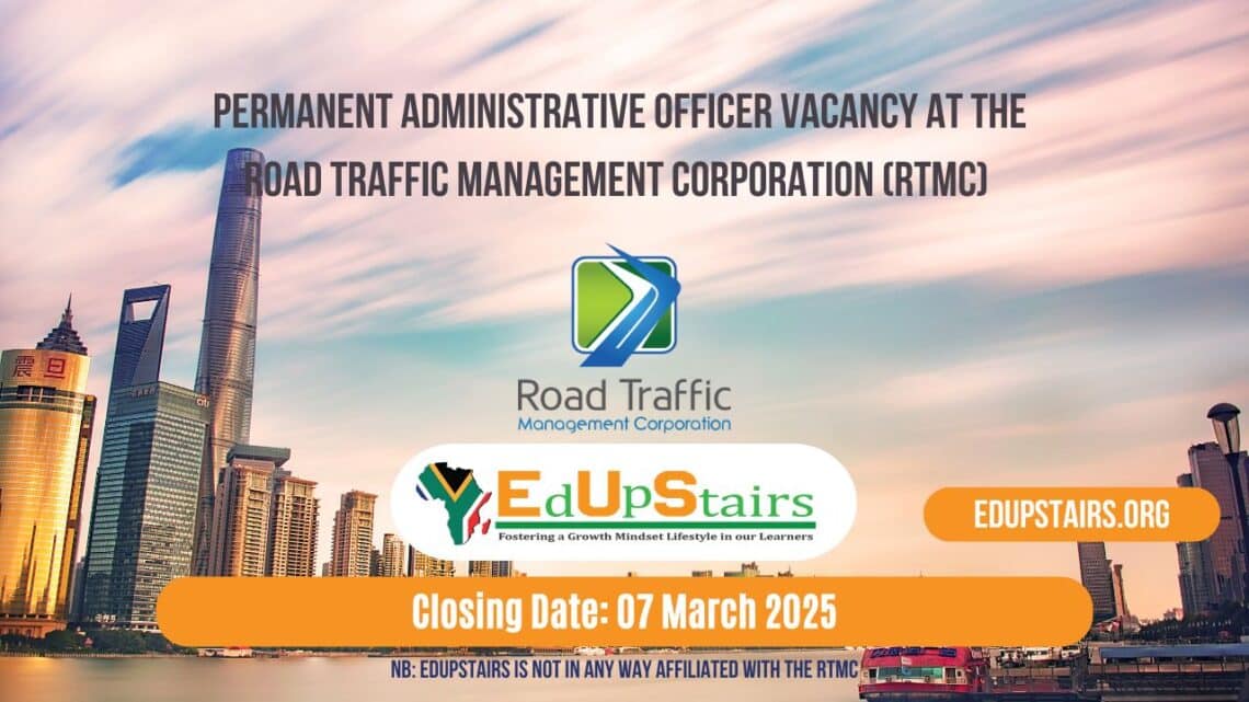 Permanent Administrative Officer Vacancy at the Road Traffic Management ...