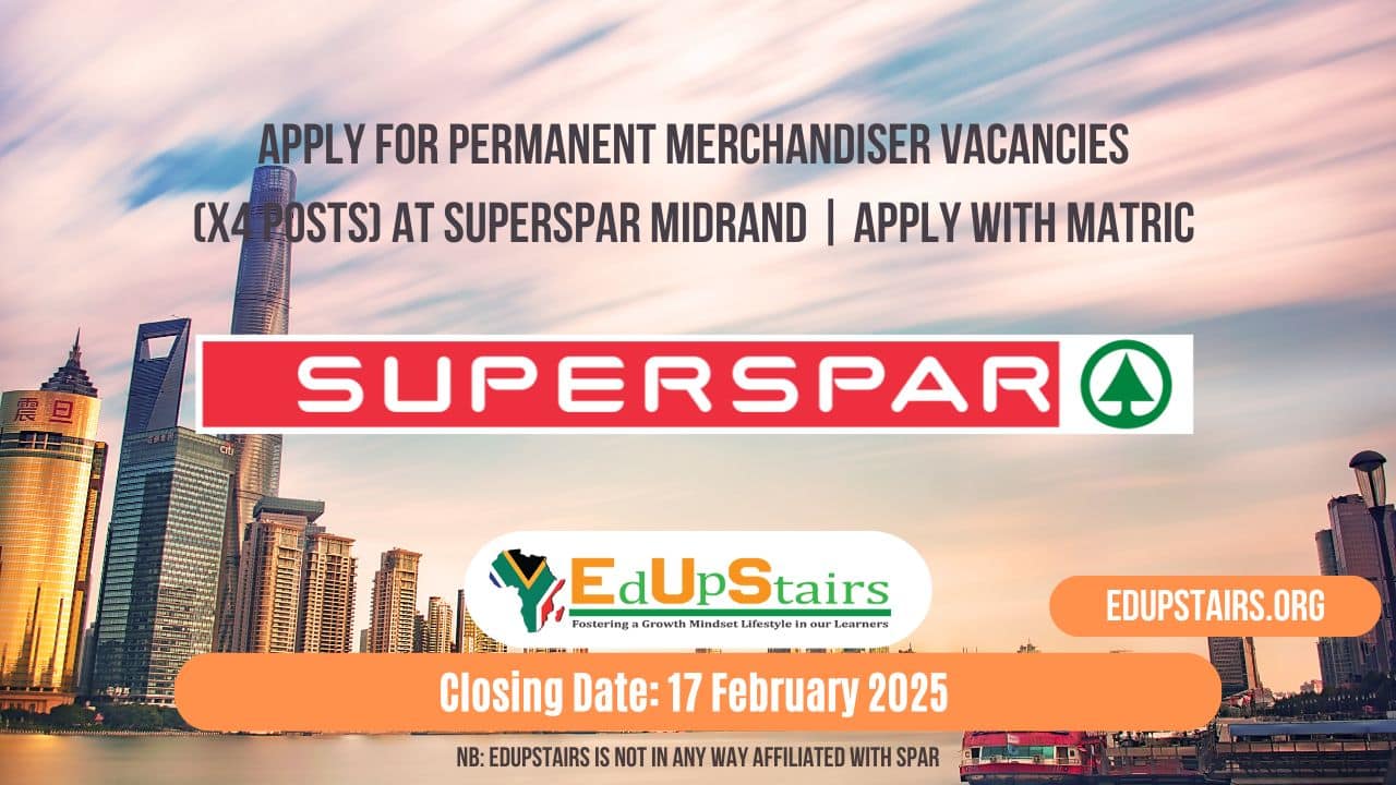 Apply for Permanent Merchandiser Vacancies (X4 Posts) at SuperSpar ...