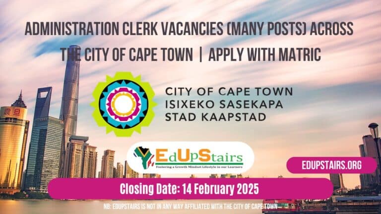 Administration Clerk Vacancies (Many Posts) across the City of Cape ...