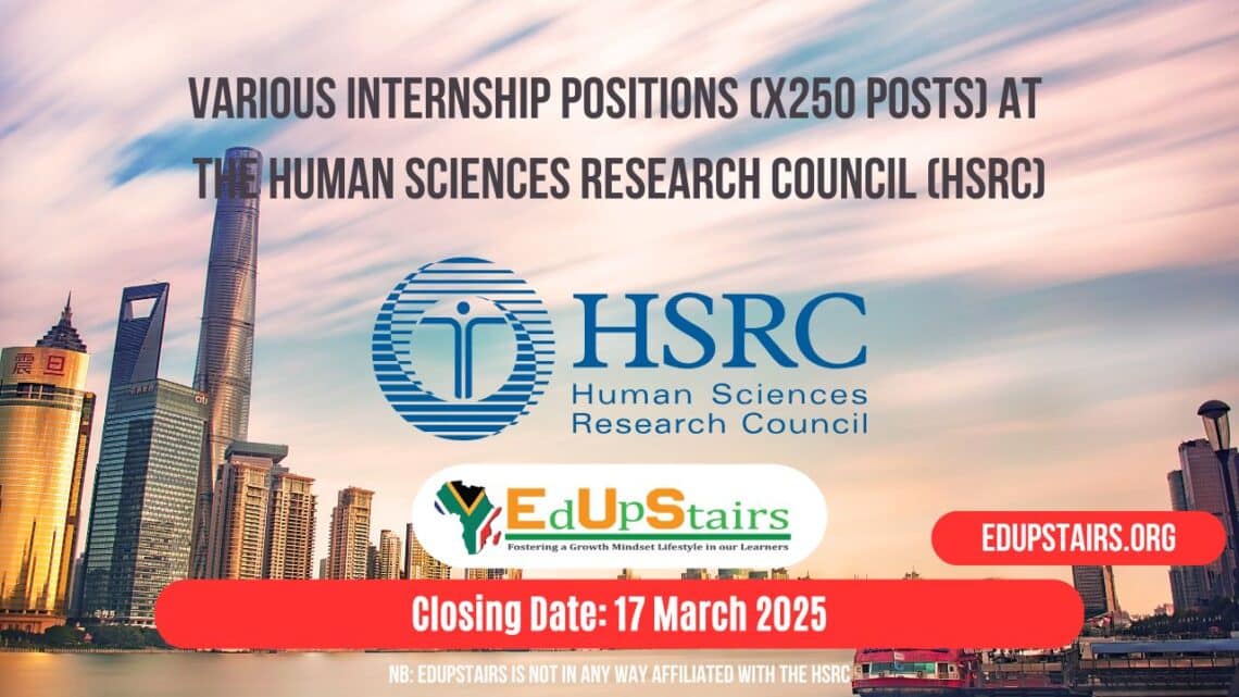 Various Internship Positions (X250 Posts) at the Human Sciences ...