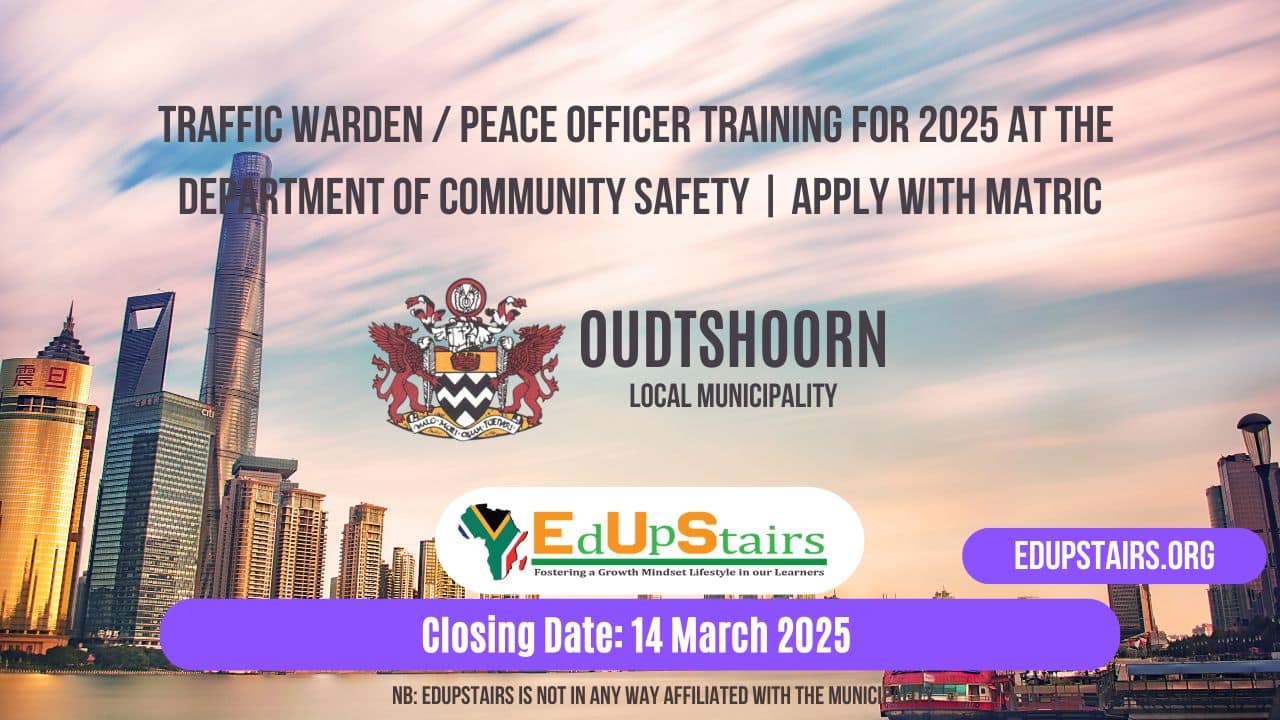 Peace Officer / Traffic Warden Training for 2025 at the Department of ...