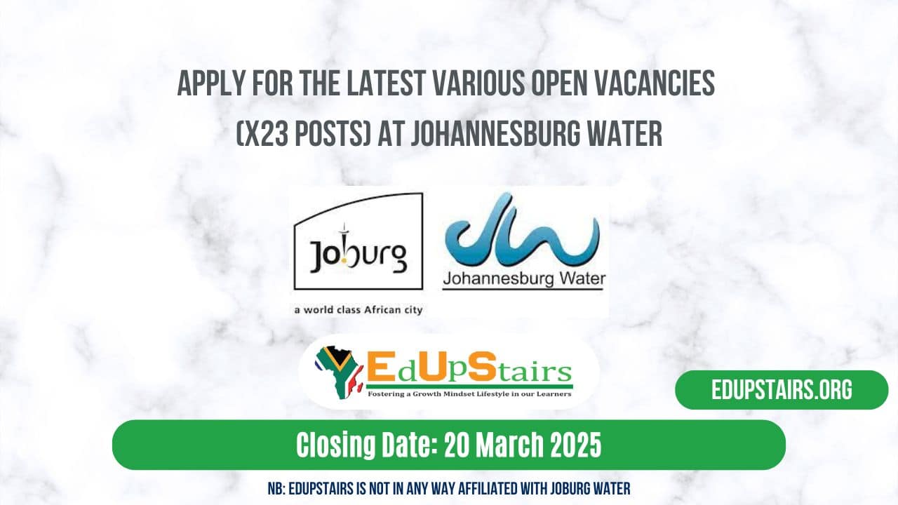 Apply for the Latest Various Open Vacancies (X23 Posts) at Johannesburg ...