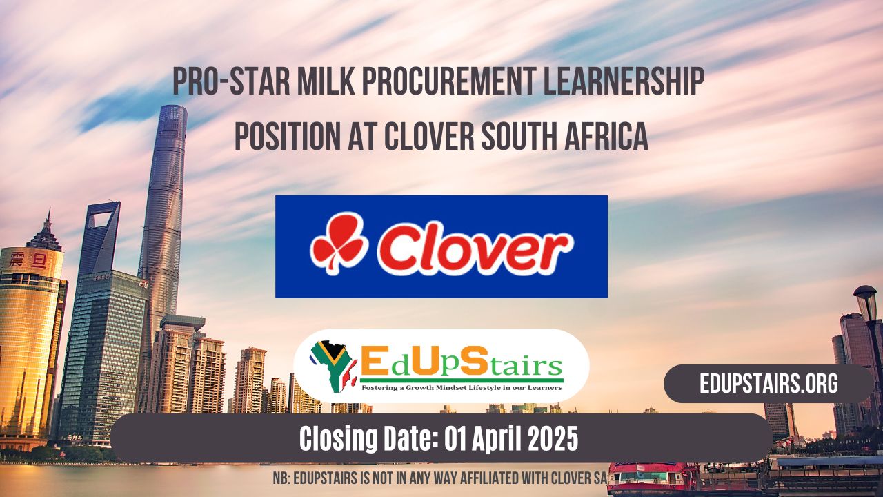 Pro-Star Milk Procurement Learnership Position at Clover South Africa ...