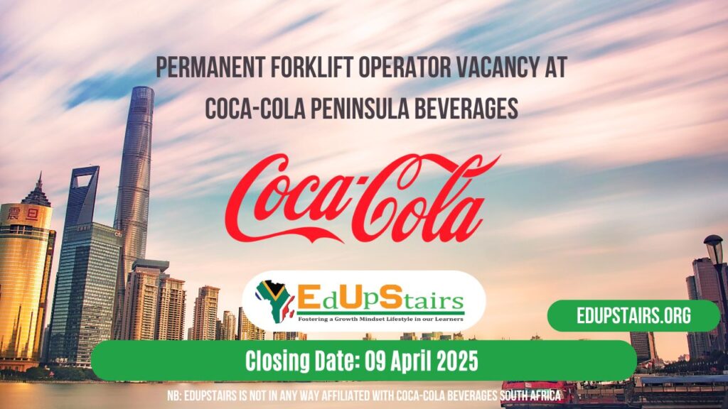 Permanent Forklift Operator Vacancy at Coca-Cola Peninsula Beverages ...