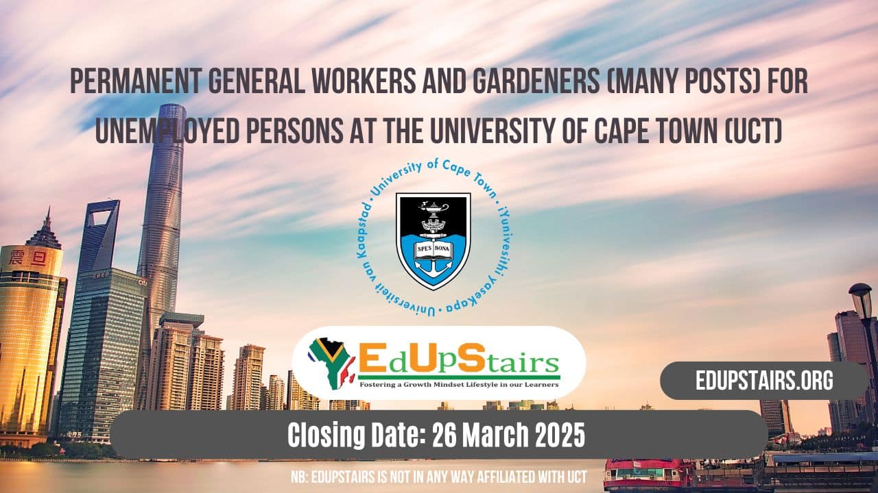 Permanent General Workers and Gardeners (Many Posts) for Unemployed ...