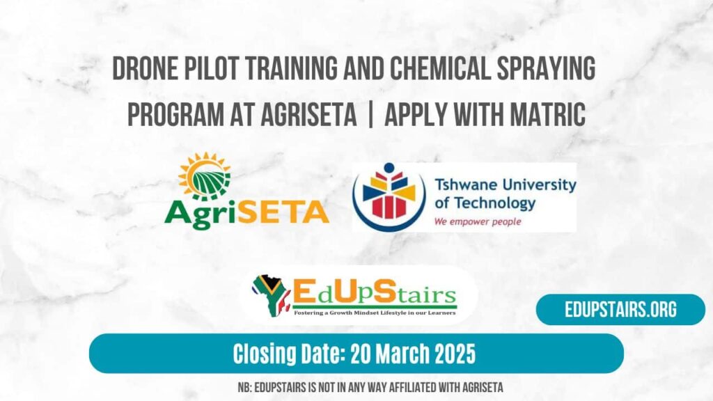Drone Pilot Training and Chemical Spraying Program at AgriSETA | Apply ...