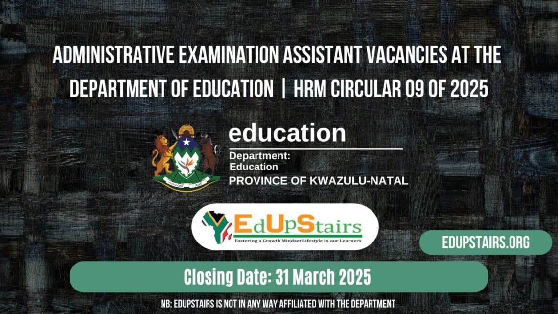 Apply for Administrative Examination Assistant Vacancies at the ...