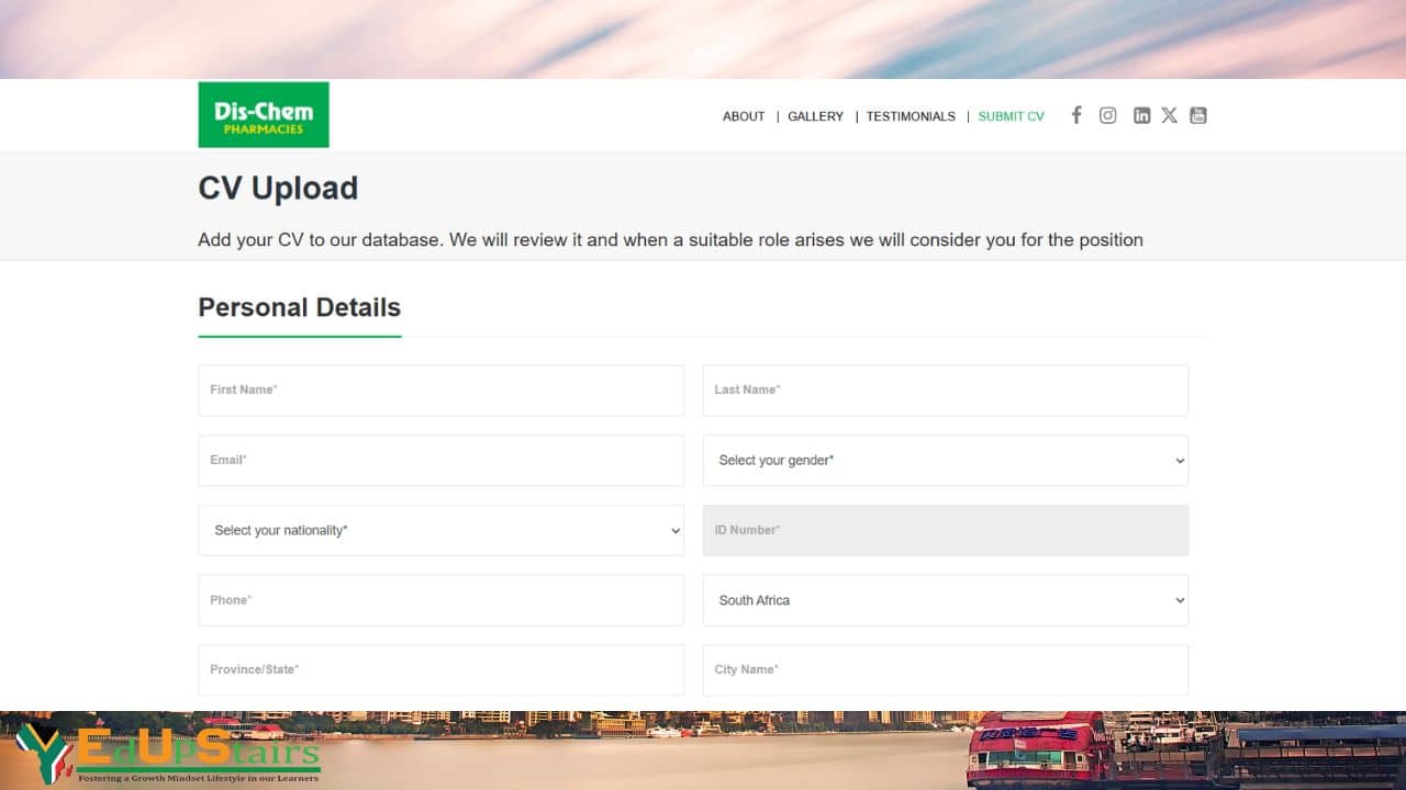 How to Register Your CV on the Dis-Chem Job Application Portal - Edupstairs