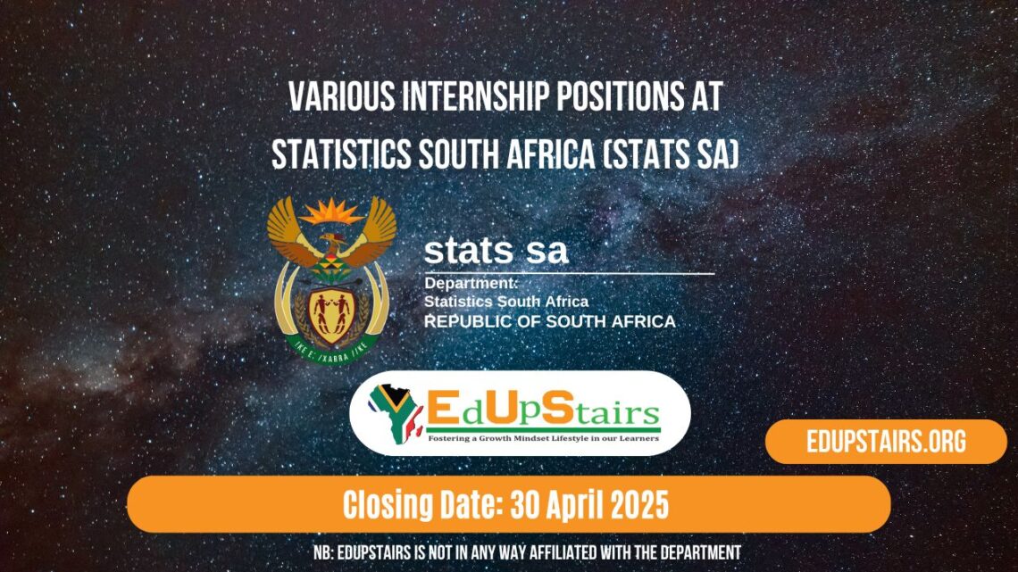 Various Internship Positions at Statistics South Africa (Stats SA ...