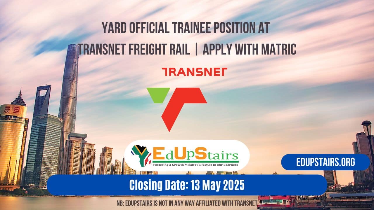 Yard Official Trainee Position at Transnet Freight Rail | Apply with ...