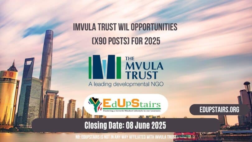 Imvula Trust WIL Opportunities (X90 Posts) for 2025 - Edupstairs