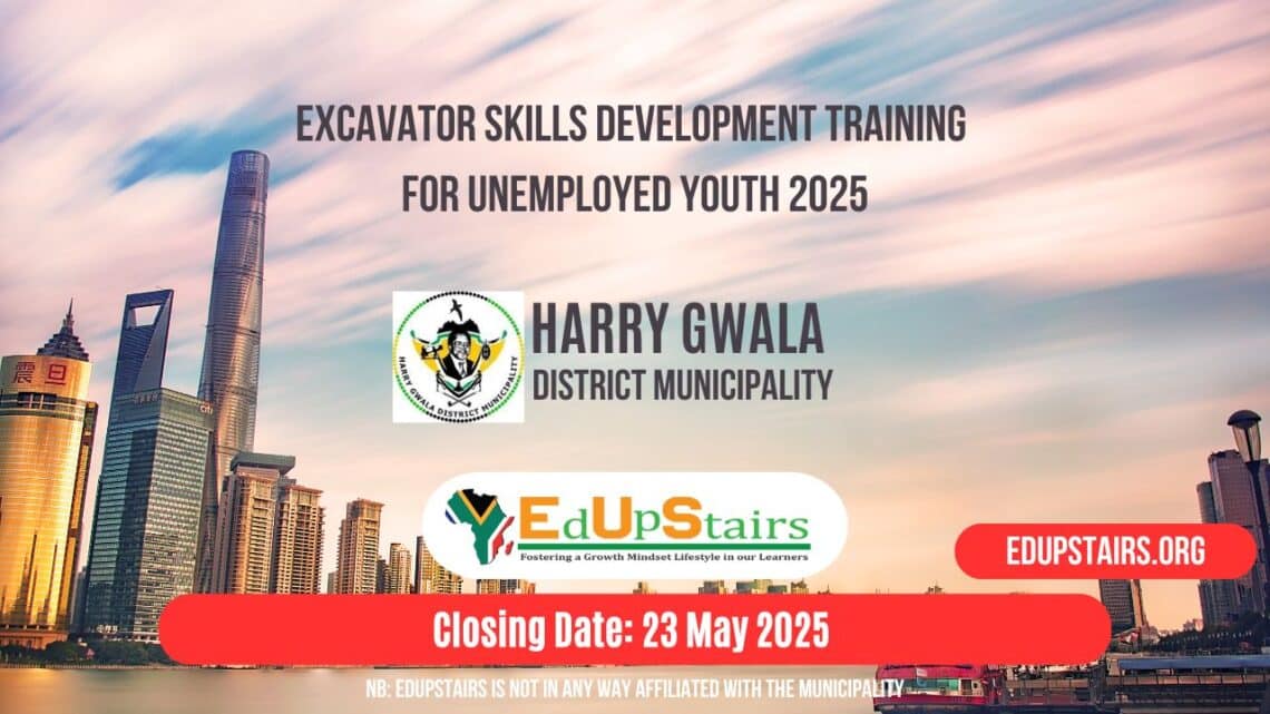 Excavator Skills Development Training for Unemployed Youth 2025 ...