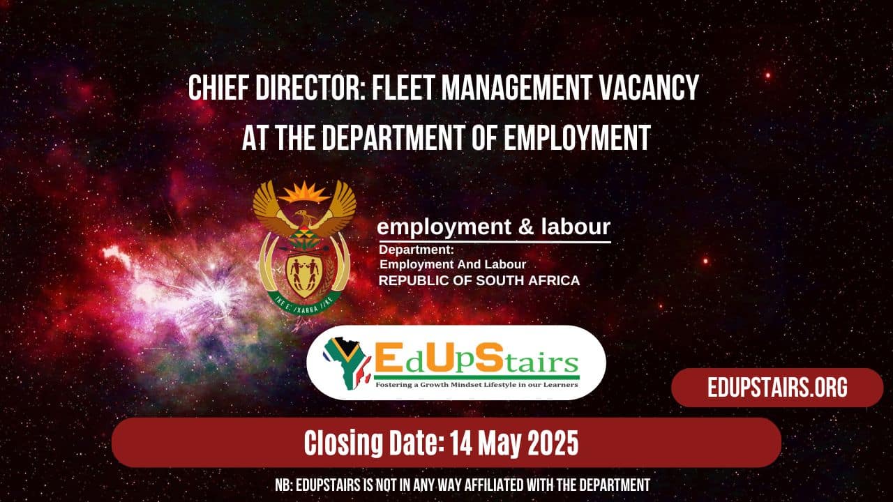 Chief Director: Fleet Management Vacancy at the Department of ...