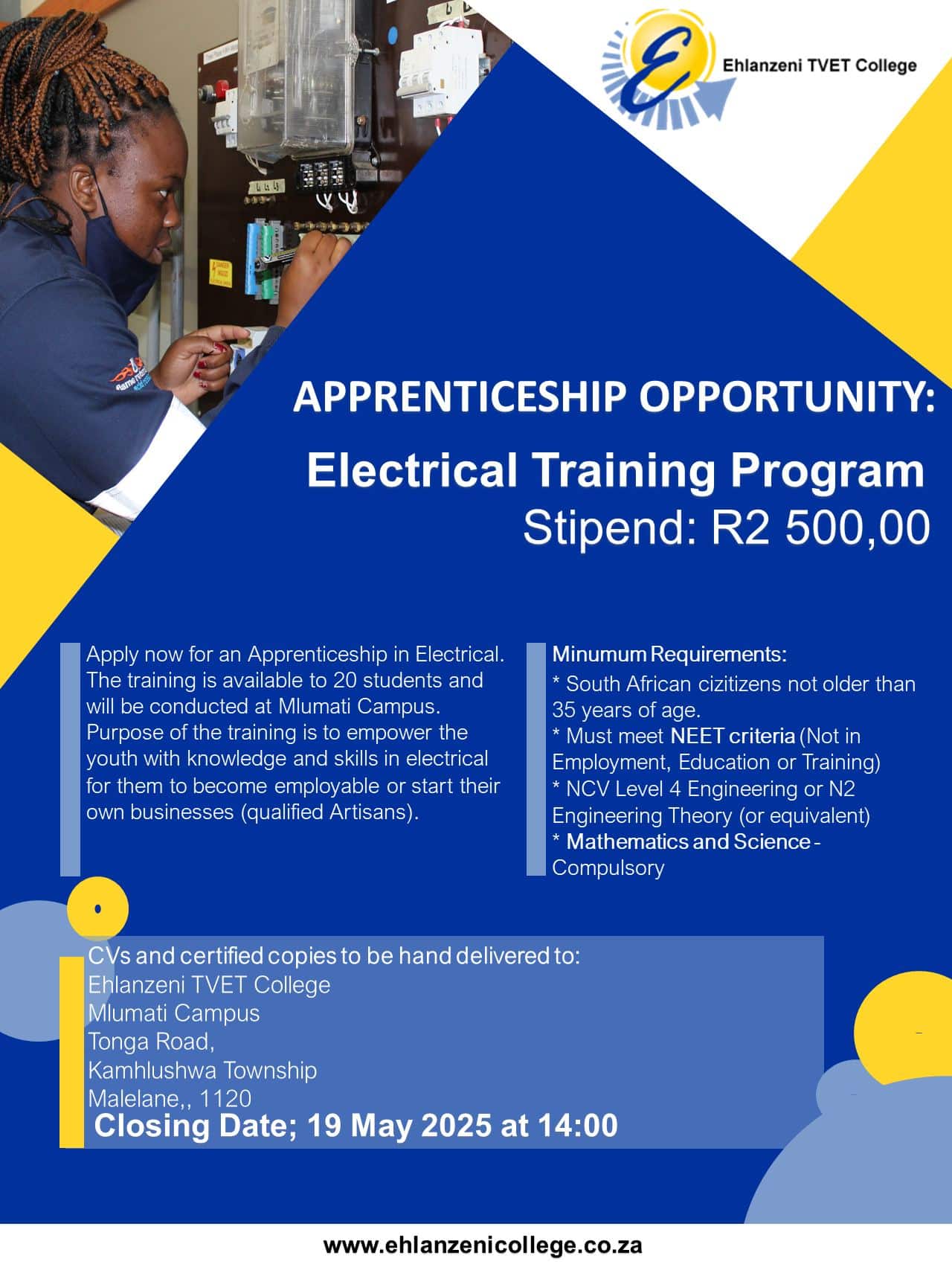 Apprenticeship Opportunities: Electrical Training Program for ...