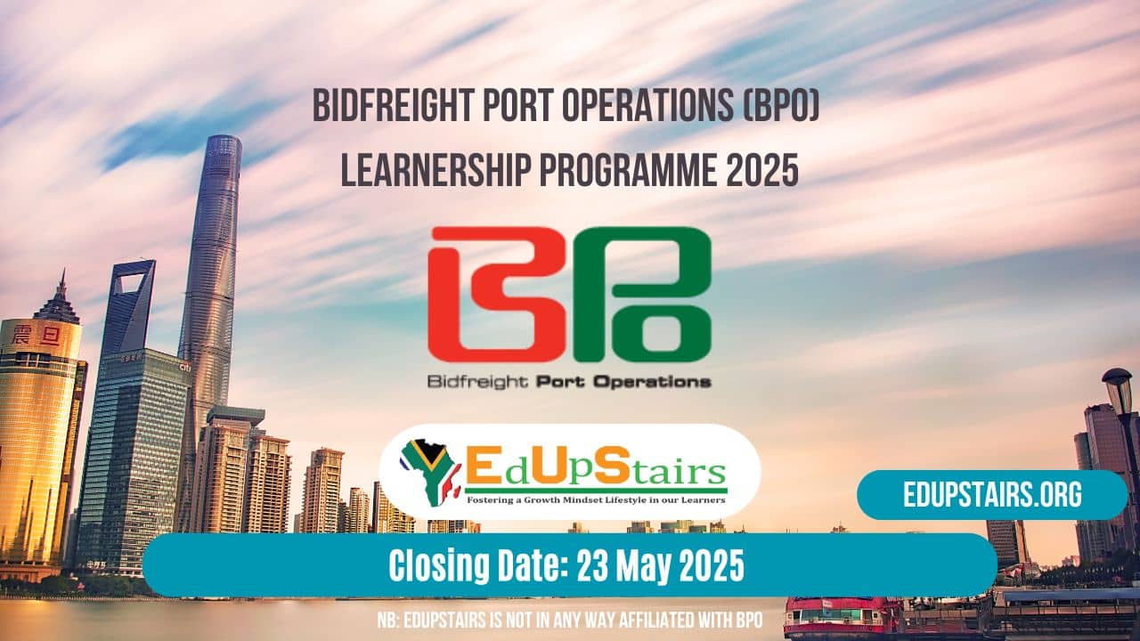 Bidfreight Port Operations (BPO) Learnership Programme 2025 - Edupstairs