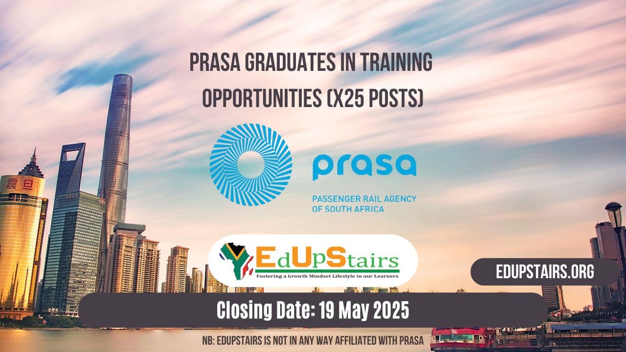 Prasa Graduates in Training Opportunities (X25 Posts) - Edupstairs
