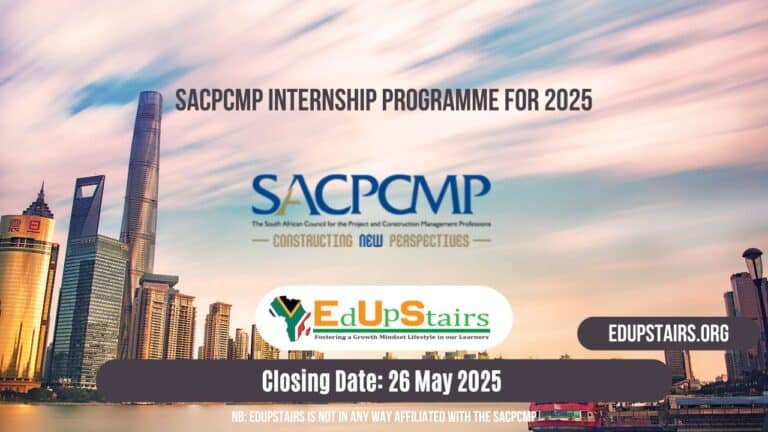 SACPCMP Internship Programme for 2025 - Edupstairs