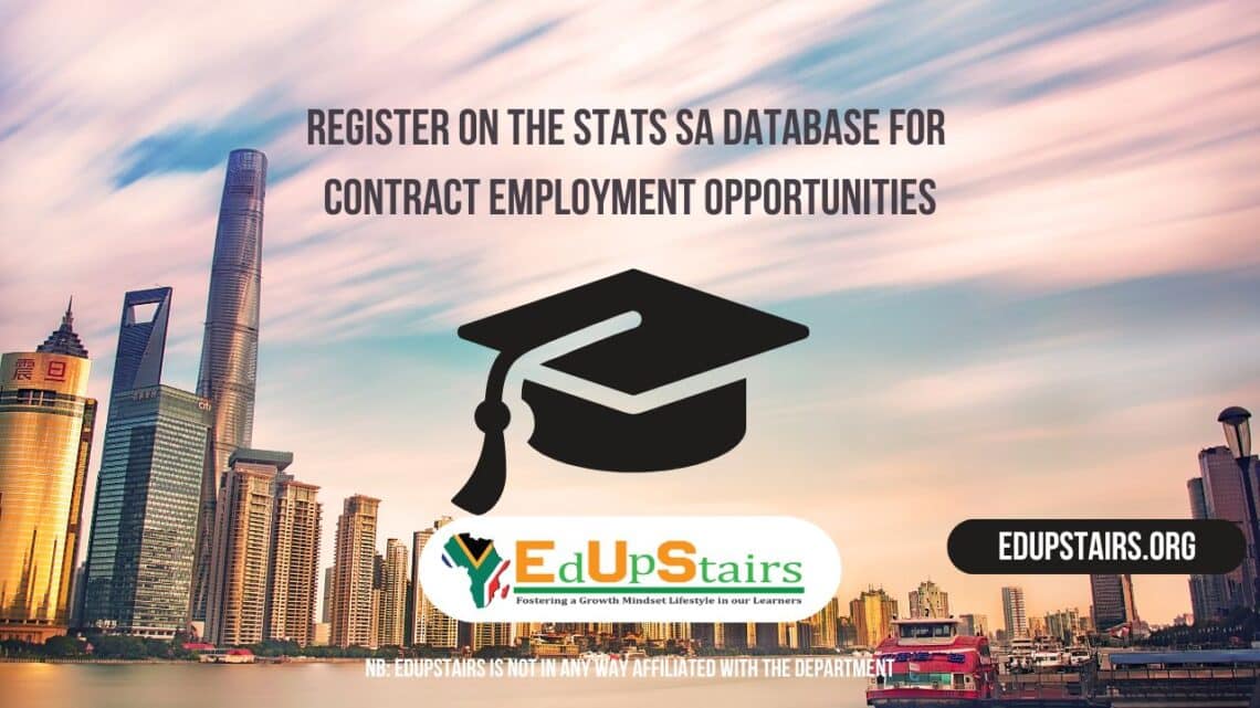 Register on the Stats SA Database for Contract Employment Opportunities ...