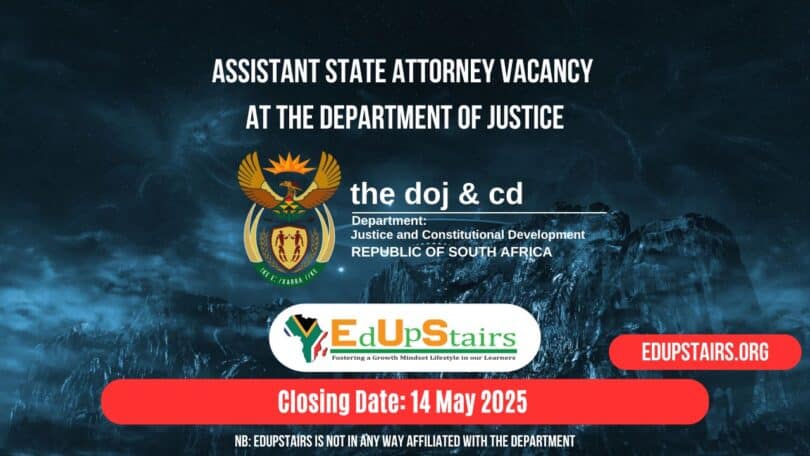 Assistant State Attorney Vacancy at the Department of Justice - Edupstairs