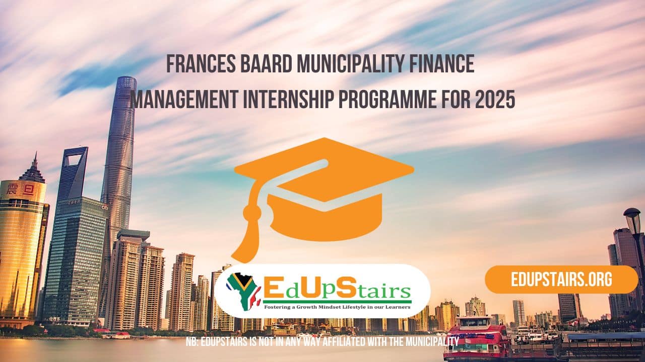 Frances Baard Municipality Finance Management Internship Programme for ...