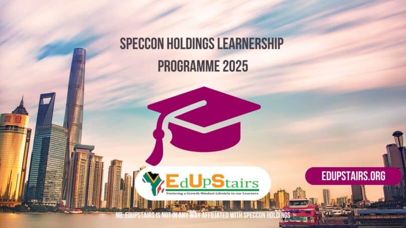 Speccon Holdings Learnership Programme 2025 - Edupstairs