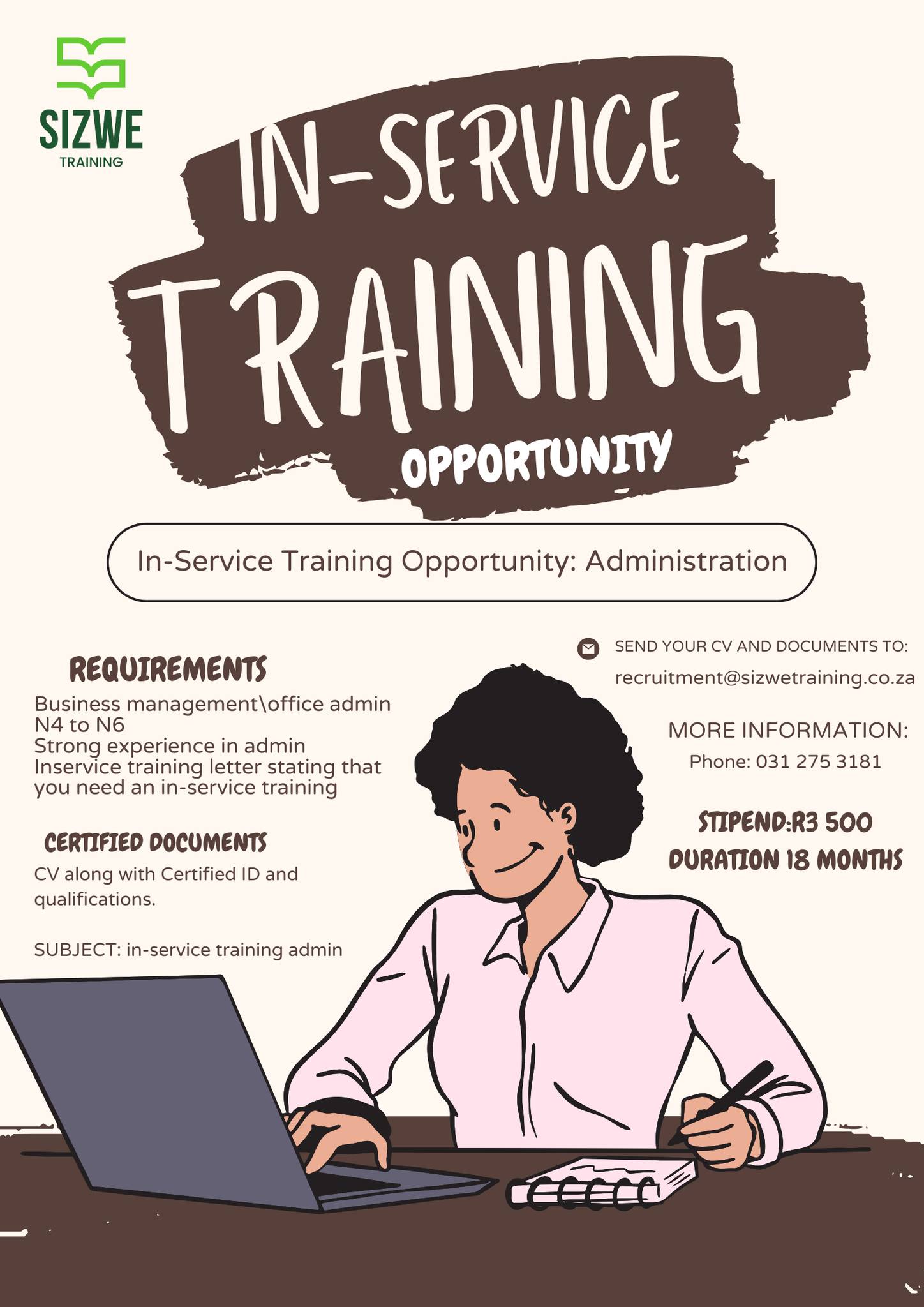 Sizwe Training: Administration In-Service Training Programme for 2025 ...