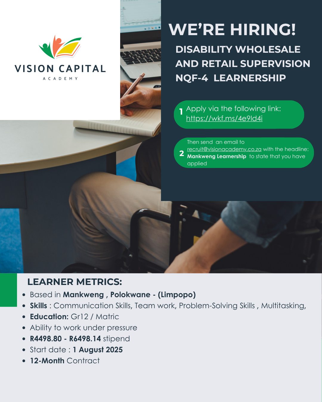 Vision Capital Academy Wholesale and Retail Supervision NQF Level 4 ...