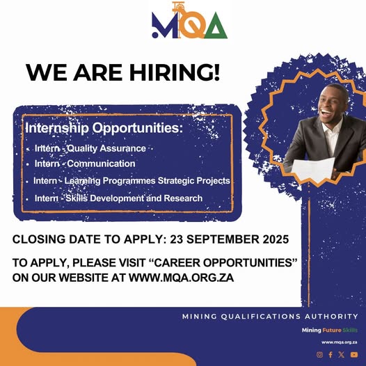 Mining Qualifications Authority (MQA) Graduate Internship Programme 2025/2027 - Edupstairs