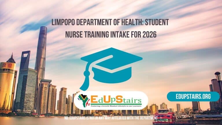 Limpopo Department of Health: Student Nurse Training Intake for 2026 ...