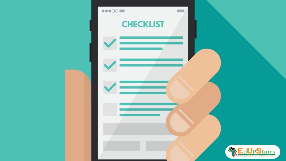 Internship Application Checklist Tool - Edupstairs