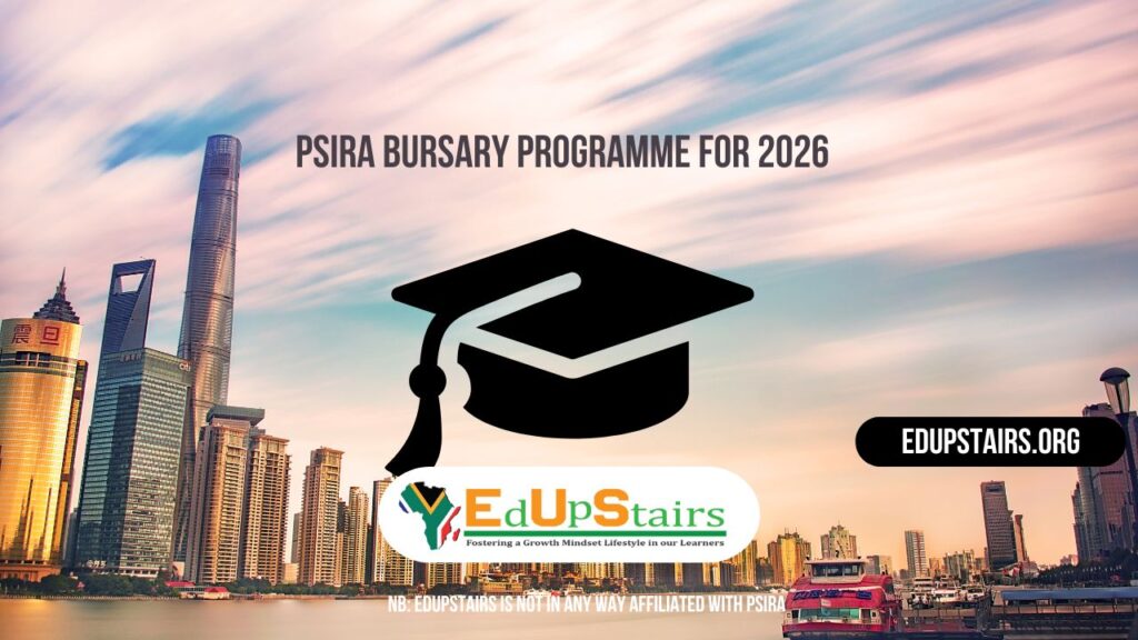 PSIRA Bursary Programme for 2026 - Edupstairs
